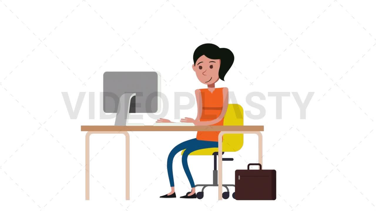 Working Stock Animation Clips | VideoPlasty