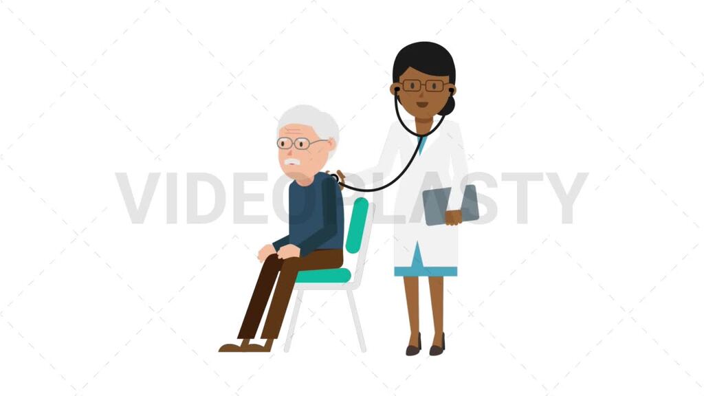 Black Female Doctor with Patient Checkup [Royalty-Free Stock Animation ...