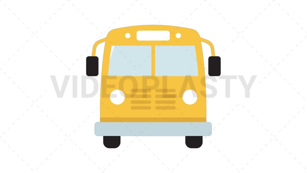 Bus Icon [Royalty-Free Stock Animation] | VideoPlasty