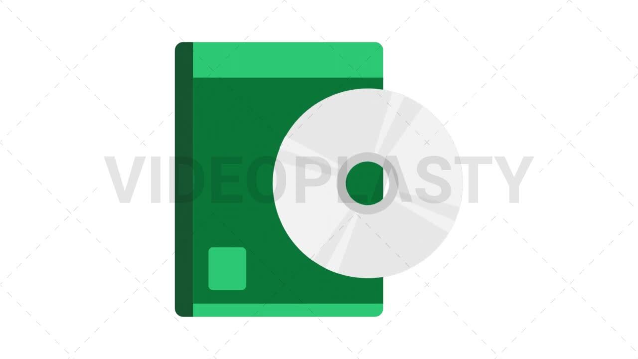 CD Box Icon [Royalty-Free Stock Animation] | VideoPlasty