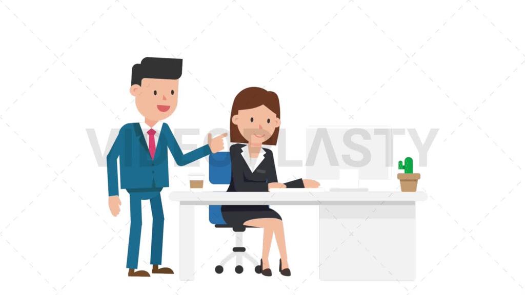 Corporate Man Giving Instructions [Royalty-Free Stock Animation ...