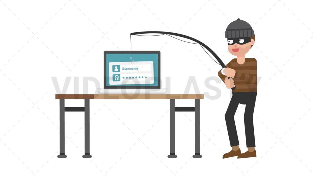 Criminal Phishing [Royalty-Free Stock Animation] | VideoPlasty