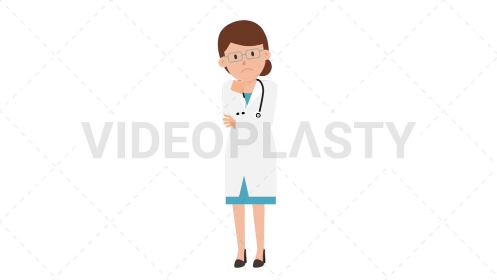 Doctor Worried [Royalty-Free Stock Animation] | VideoPlasty