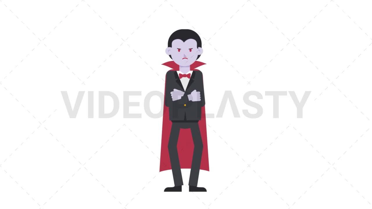Dracula Angry [Royalty-Free Stock Animation] | VideoPlasty