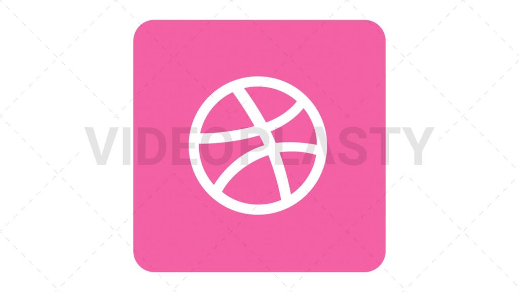 Dribble Icon [Royalty-Free Stock Animation] | VideoPlasty