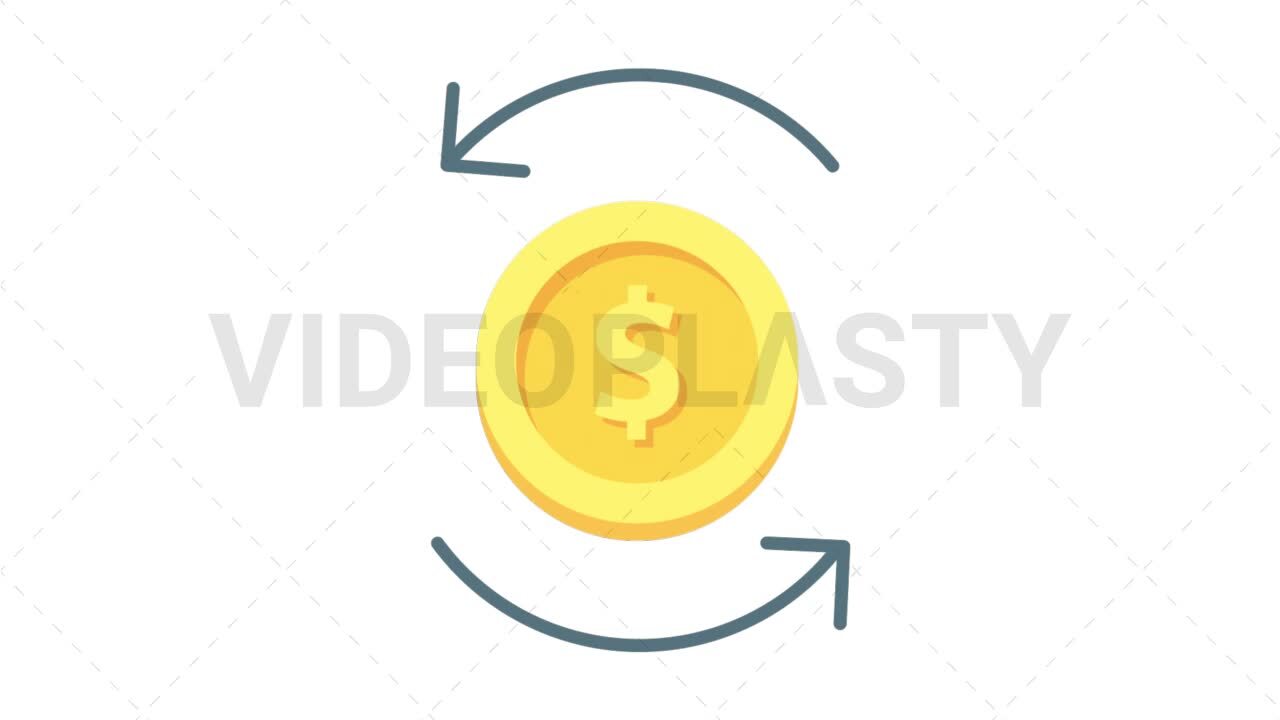 Foreign Exchange Icon - Dollar [Royalty-Free Stock Animation] | VideoPlasty