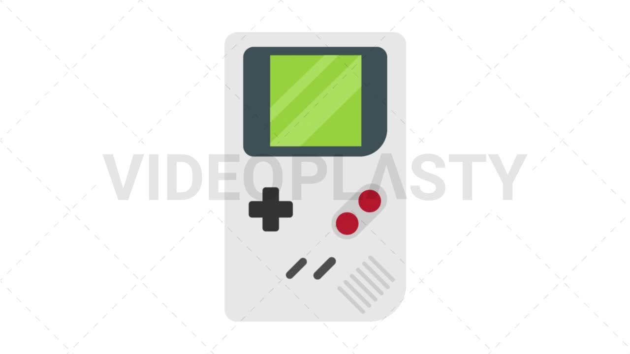 Gameboy Icon [Royalty-Free Stock Animation] | VideoPlasty