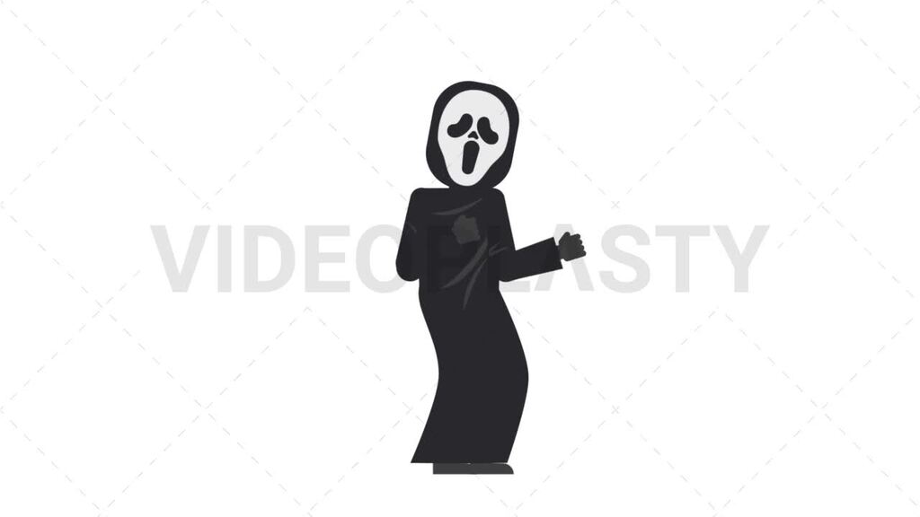 Ghostface Dancing [Royalty-Free Stock Animation] | VideoPlasty