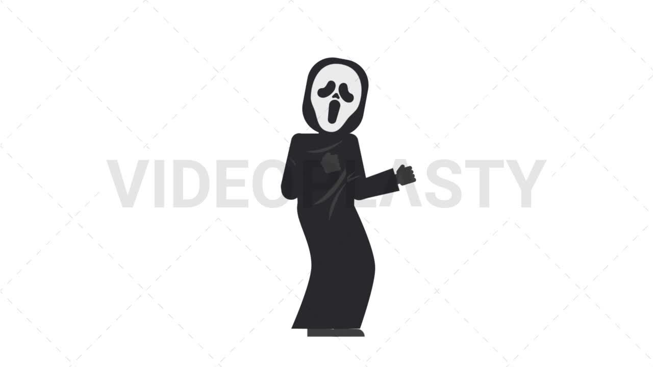 Ghostface Dancing [Royalty-Free Stock Animation] | VideoPlasty