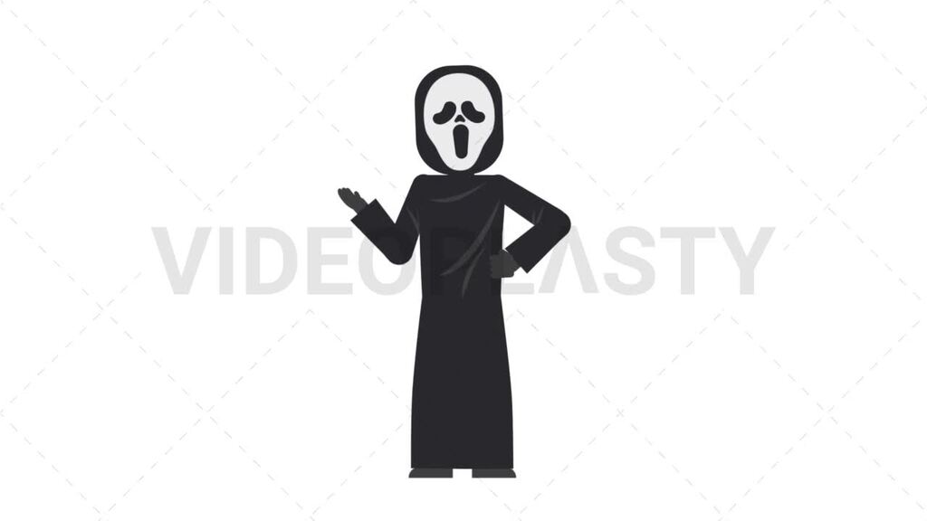 Ghostface Talking [Royalty-Free Stock Animation] | VideoPlasty
