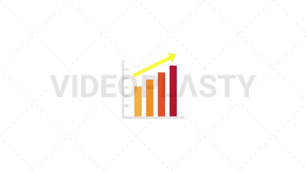 Graph Flat Icon [Royalty-Free Stock Animation] | VideoPlasty