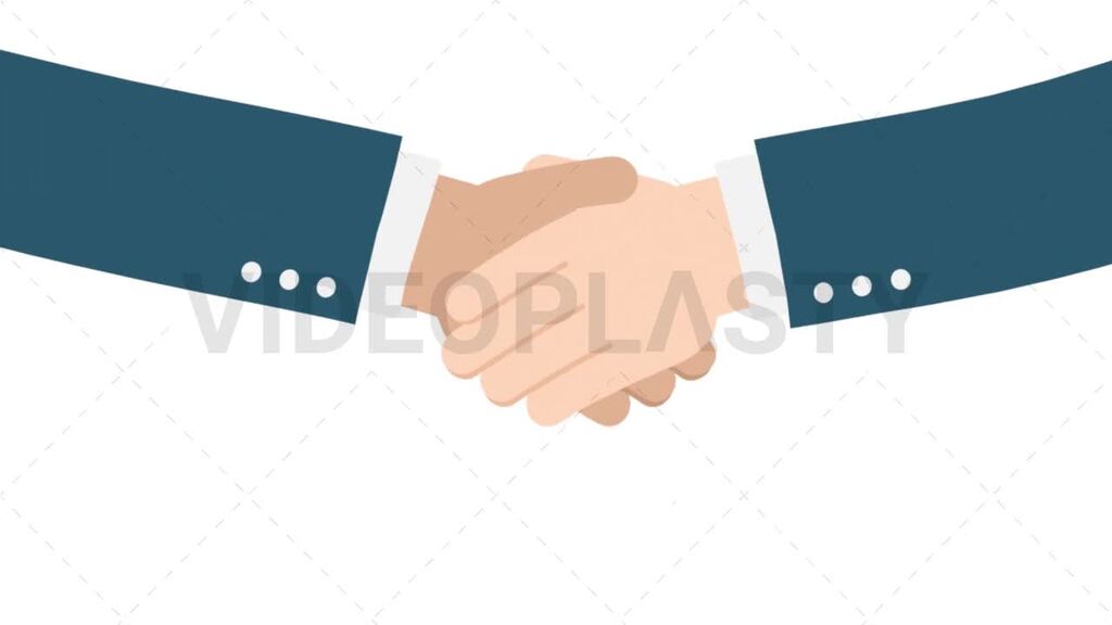 Hand Gesture: Hand Shake [Royalty-Free Stock Animation] | VideoPlasty
