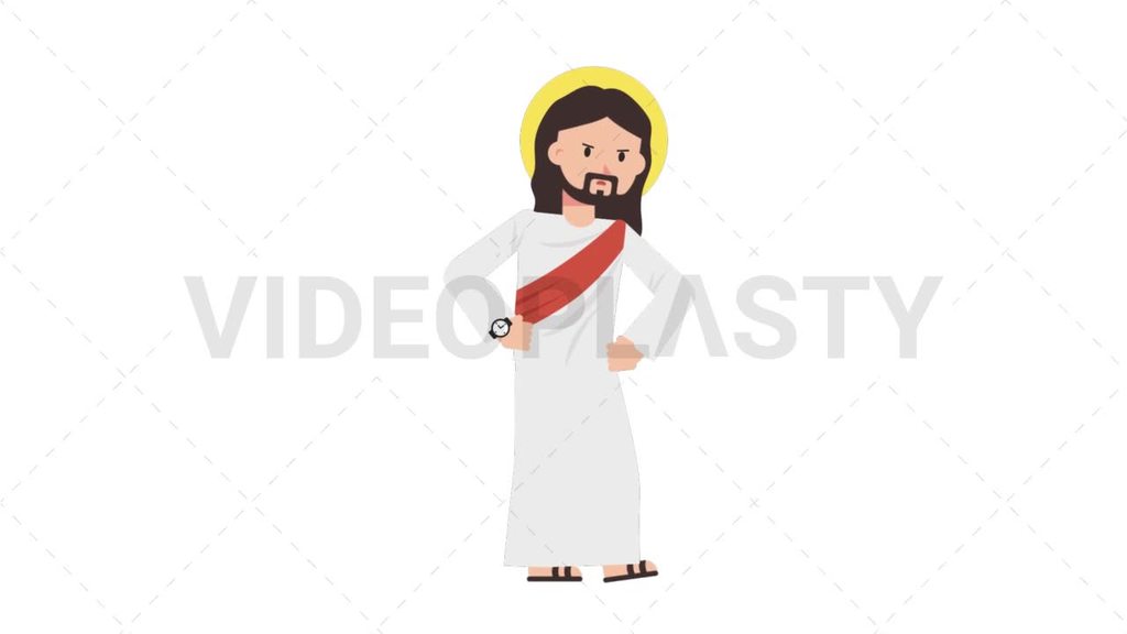Jesus Waiting [Royalty-Free Stock Animation] | VideoPlasty