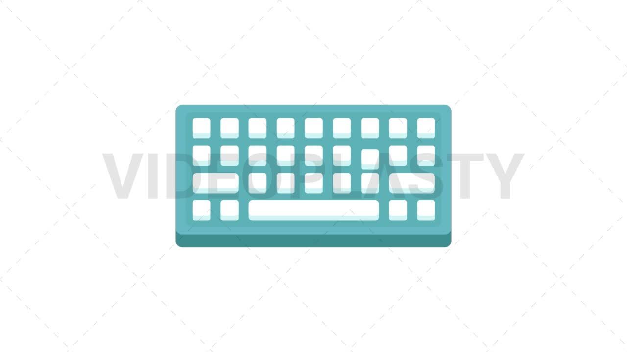 Keyboard Icon [Royalty-Free Stock Animation] | VideoPlasty