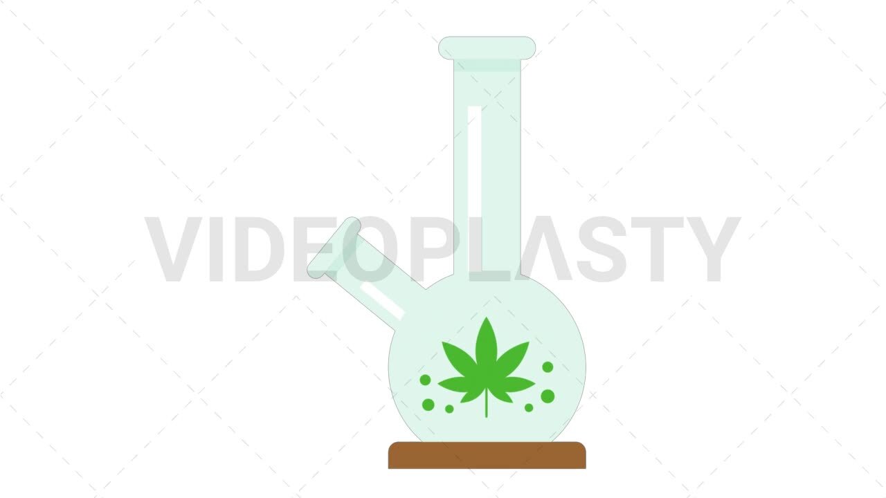 Marijuana Bong [Royalty-Free Stock Animation] | VideoPlasty