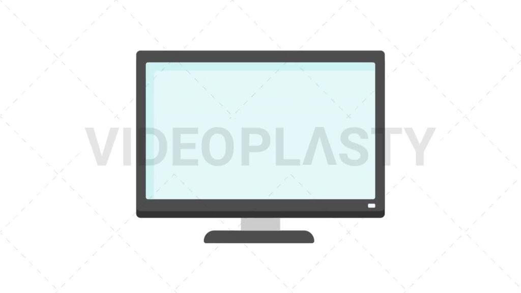 Monitor Icon [Royalty-Free Stock Animation] | VideoPlasty