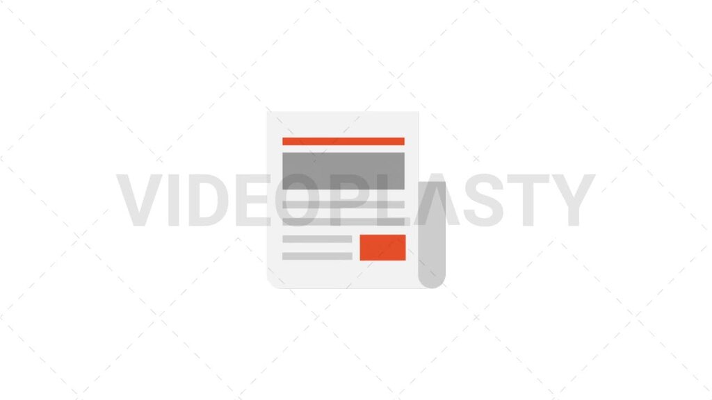 News Flat Icon [Royalty-Free Stock Animation] | VideoPlasty