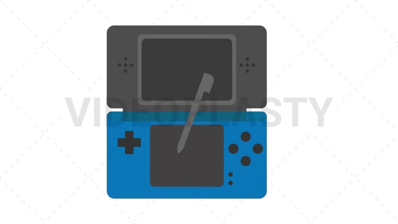 Nintendo DS Icon [Royalty-Free Stock Animation] | VideoPlasty