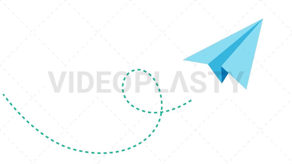 Paper Plane [Royalty-Free Stock Animation] | VideoPlasty