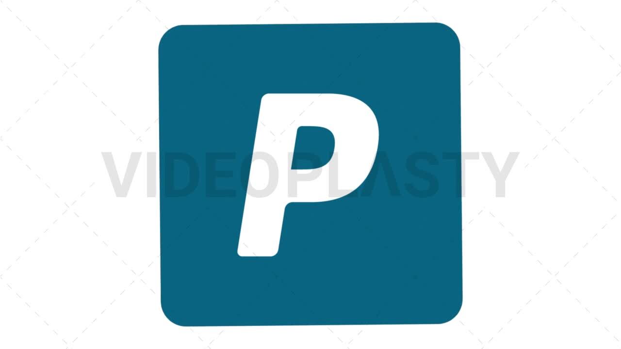 PayPal Icon [Royalty-Free Stock Animation] | VideoPlasty