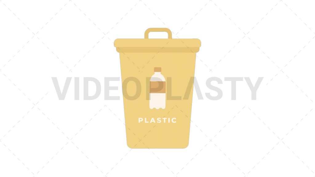 Recycling Bin Plastic [Royalty-Free Stock Animation] | VideoPlasty