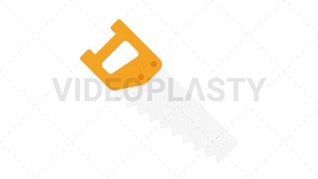 Saw Icon [Royalty-Free Stock Animation] | VideoPlasty