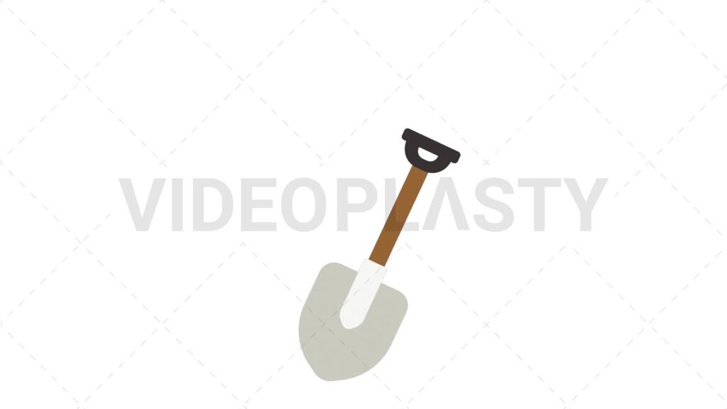 Shovel Icon [Royalty-Free Stock Animation] | VideoPlasty
