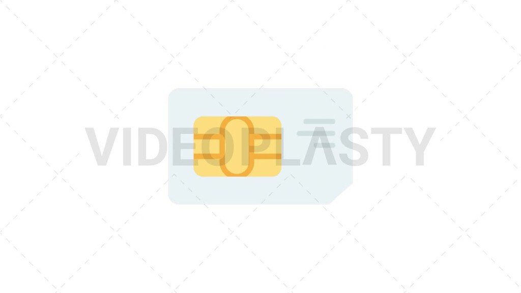 SIM Card Icon [Royalty-Free Stock Animation] | VideoPlasty