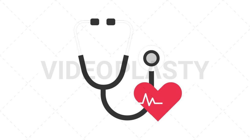 Stethoscope Flat Icon [Royalty-Free Stock Animation] | VideoPlasty