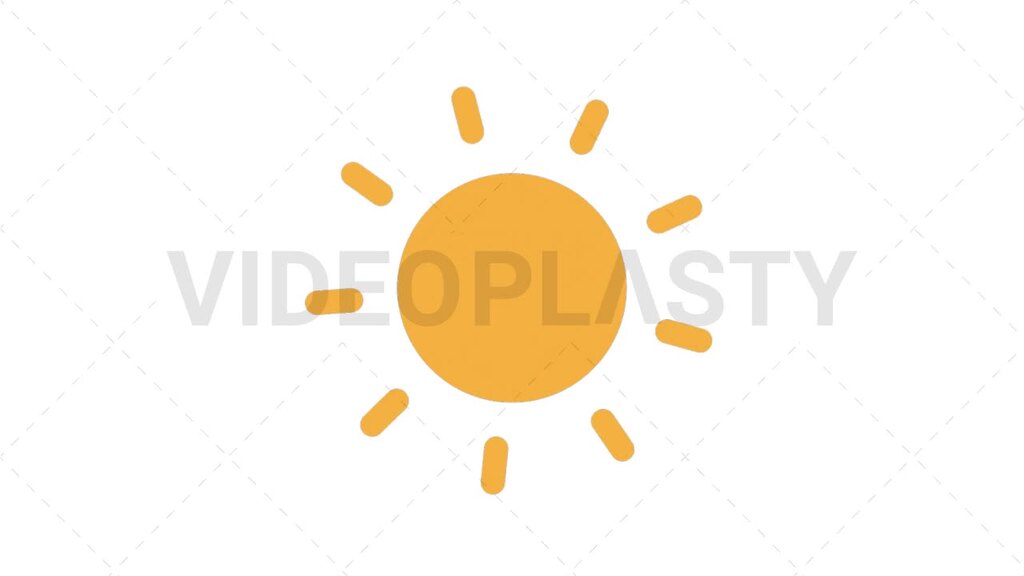Sunny Icon [Royalty-Free Stock Animation] | VideoPlasty