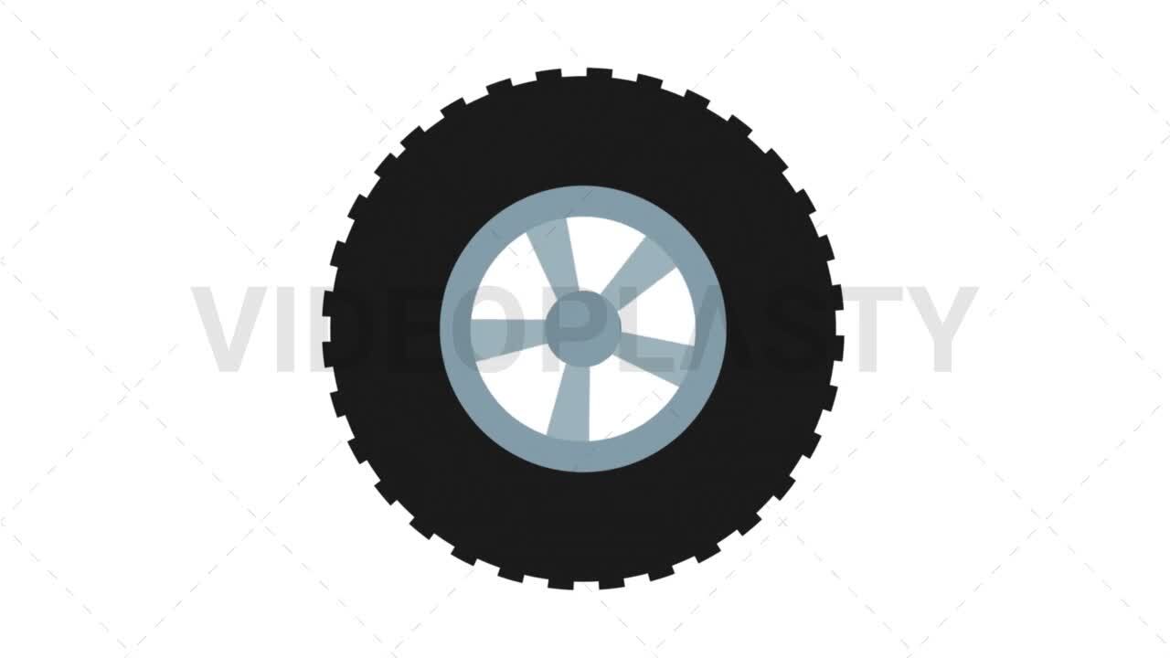 Tire Icon [Royalty-Free Stock Animation] | VideoPlasty