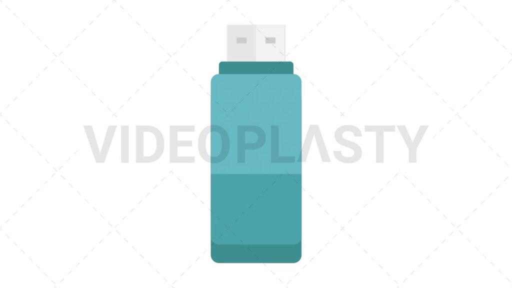 USB Stick Icon [Royalty-Free Stock Animation] | VideoPlasty