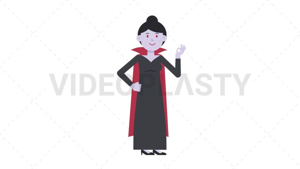 Vampire Countess OK [Royalty-Free Stock Animation] | VideoPlasty