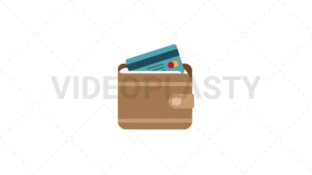 Wallet Flat Icon [Royalty-Free Stock Animation] | VideoPlasty