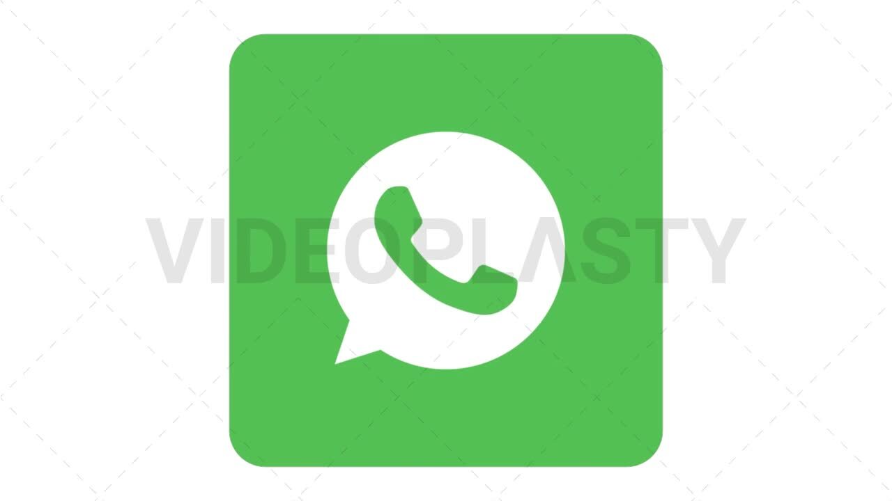 WhatsApp Icon [Royalty-Free Stock Animation] | VideoPlasty