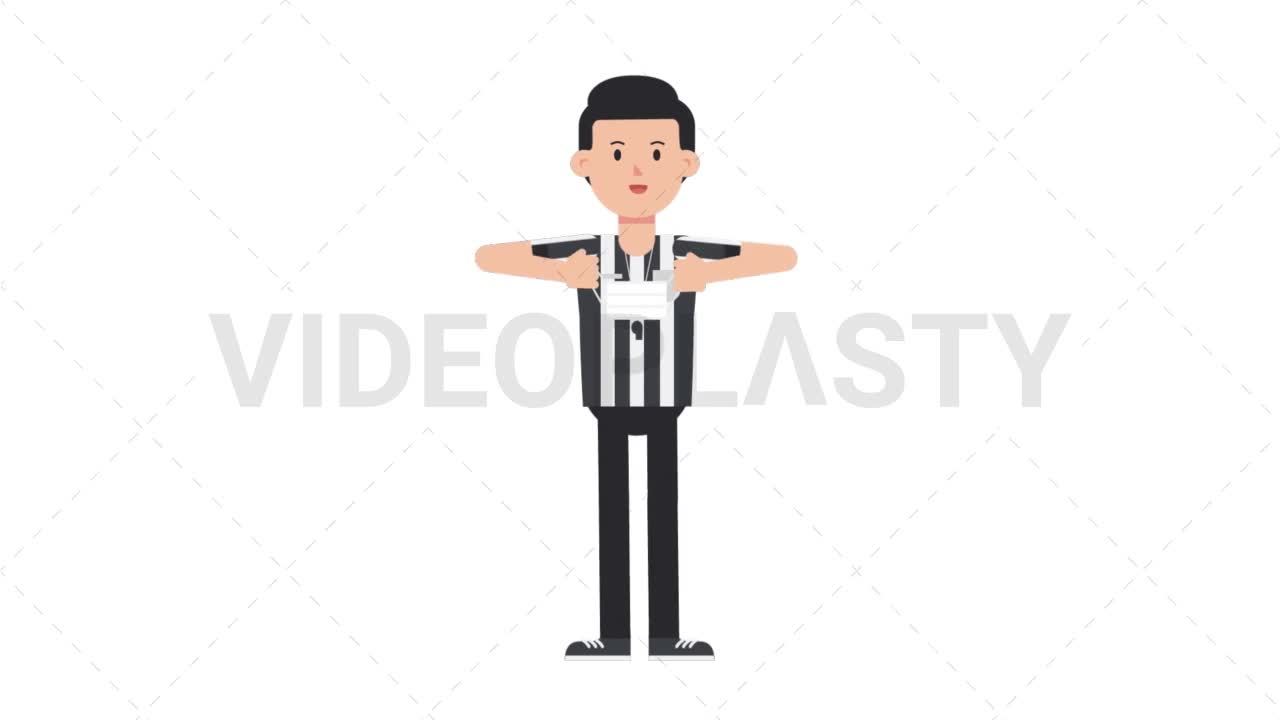White Male US Referee Putting on Face Mask [Royalty-Free Stock ...