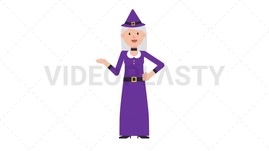 White Witch Talking [Royalty-Free Stock Animation] | VideoPlasty
