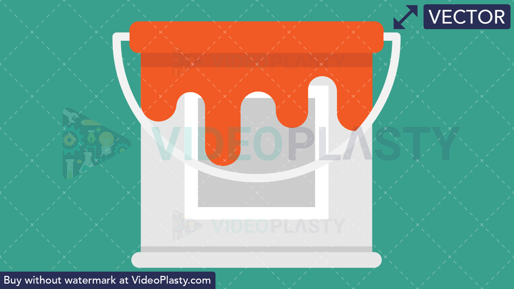 Paint Bucket Icon Vector