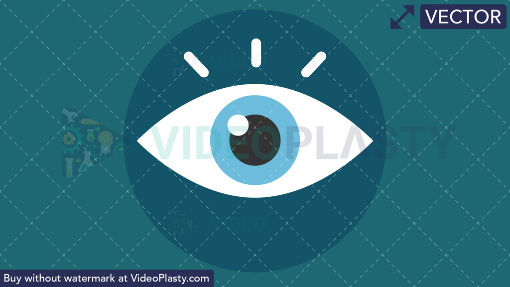 Vision Flat Icon [Vector Image Clipart] | VideoPlasty
